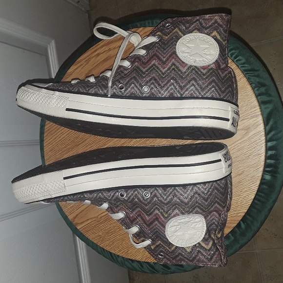 Converse | Shoes | Missoni X Converse Chevron High Tops Like New 75 ...